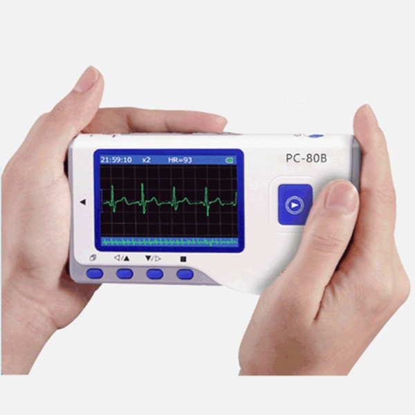 Handheld ECG 24 HOURS Continuous Heart Waveform Detector Monitor ...