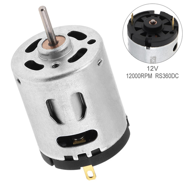 RS360 DC Micro Motor 12V 12000RPM High Speed Carbon Brush Micro Motor ...