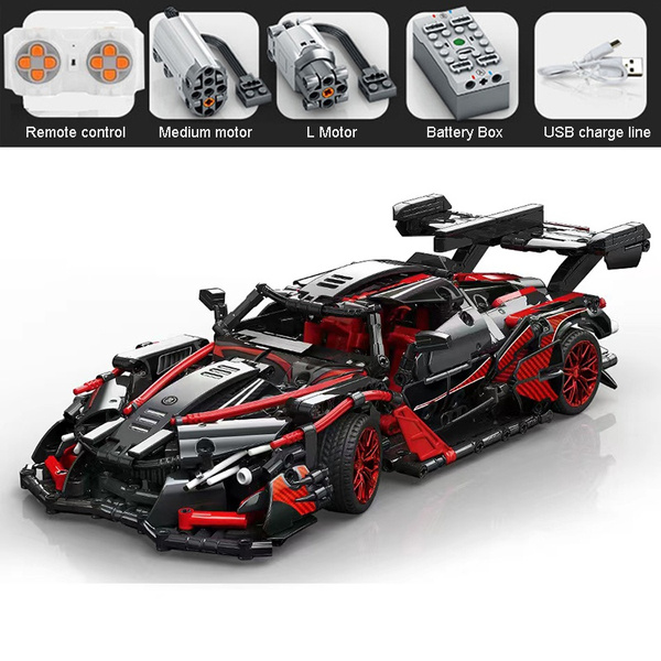 New 1392Pcs Super Racing Sports Car Remote Control Model Building Block ...