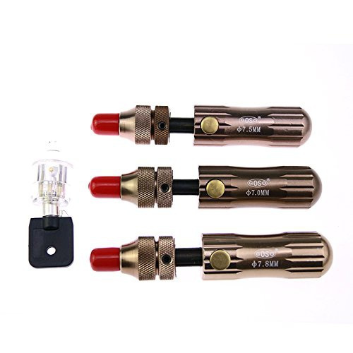 Lock Pick Set, 7 Pin Tubular Lock Pick 3 Piece Set for Locksmith Use ...