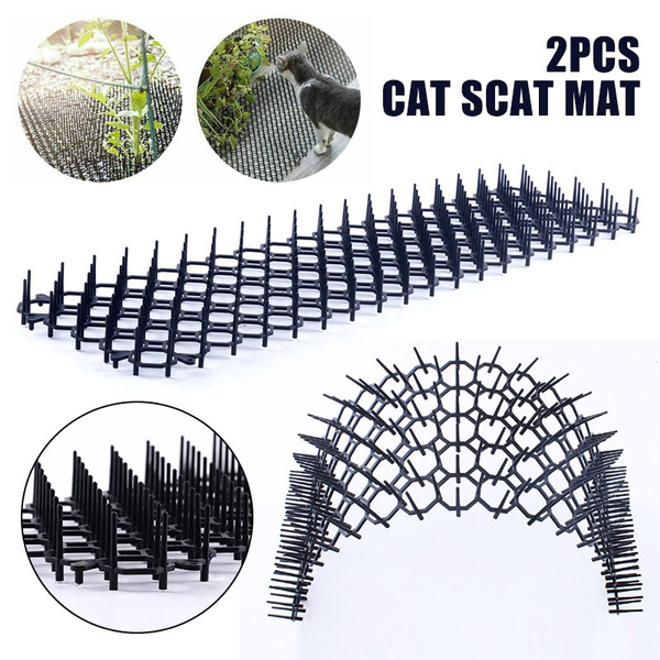 2pcs Cat Scat Mats Spikes Anti Cat Dog Animal Deterrent Pet Garden ...