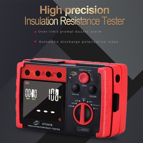 GT5307B DC 1000V LCD Digital Insulation Resistance Tester Meter ...