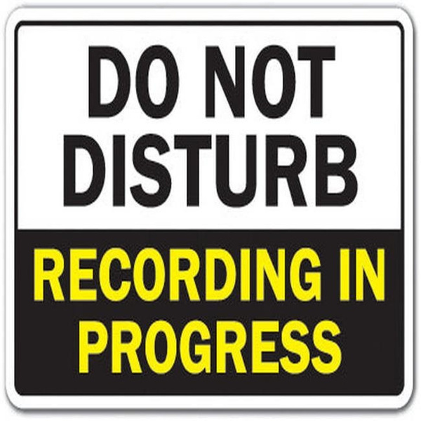 SignMission Z-1117-Do Not Disturb Recording in 7 in. Do Not Disturb ...