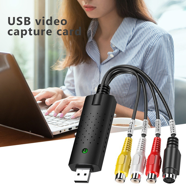 USB2.0 Easy To Cap Portable TV Audio Video VHS To DVD PC HDD Converter ...