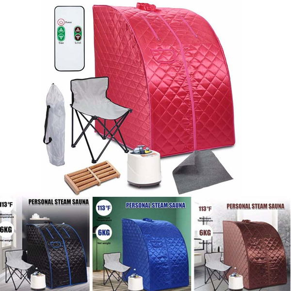 2L Portable Steam Sauna Tent Spa Slimming Loss Weight Full Body Detox ...