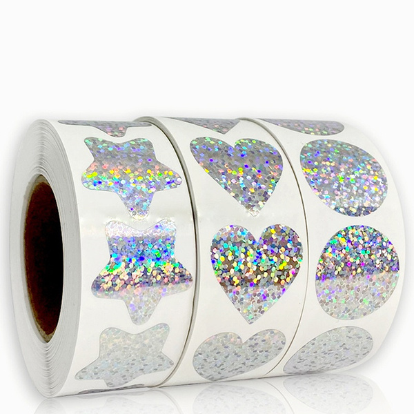 Laser Blank Stars Stickers Handmade Decoration Holiday Birthday Party ...