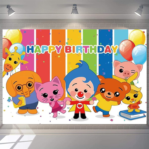 Plim Plim Theme Backdrop Plim Plim Birthday Party Supplies Plim Plim ...