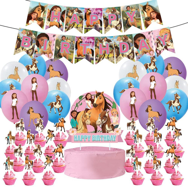 Spirit Riding Free Horse Birthday Party Supplies Include Happy Birthday ... Spirit Riding Free Horse Birthday Party Supplies Include Happy Birthday ...