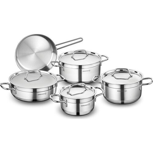 Korkmaz A1660 Alfa 9 Piece Cookware Set - 4 pots 4 lids 1 pan | Wish