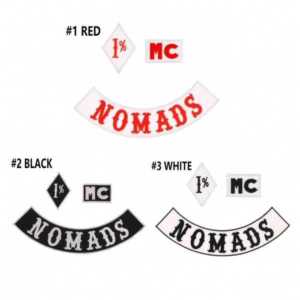 Rider's House NOMADS Patches Embroidery Iron On Patches For Clothes DIY Accessory Biker Patches ...