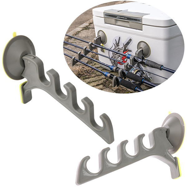 1/2PCS Vehicle Rod Carrier Fishing Rod Holders With Suction Cups Attach ...