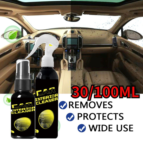 2022 New 30/100ml Power Clean Car Interior Rinse-Free Cleaner Multi ...