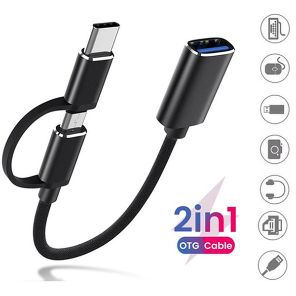 Micro USB Type C OTG USB 3.0 USB Female To Micro Male Converter Data ...