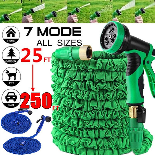 25-250 Feet Expandable Flexible Water Hose Spout for Car Wash Garden ...