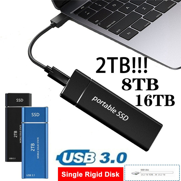 2TB/8TB/16TB High Speed Mobile External Hard Drive SSD USB3.1 External ...