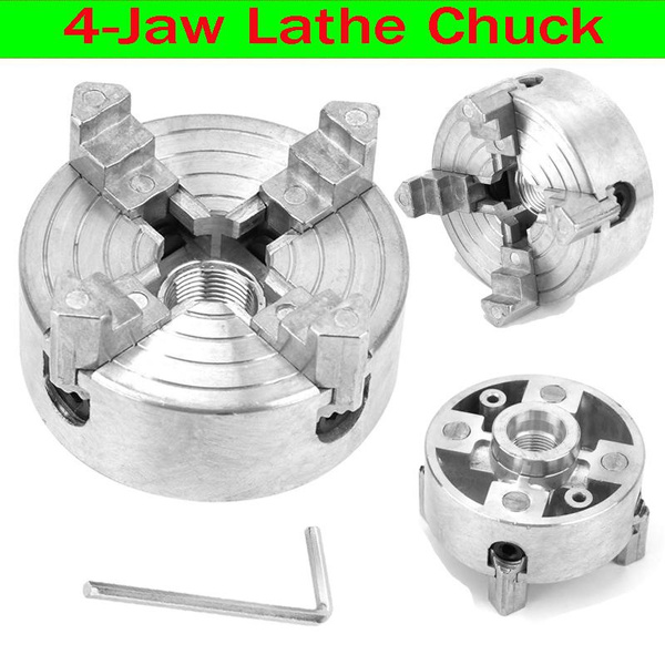 4-Jaw Self-Centering Chuck Set Lathe Chuck Z011A Zinc Alloy 4-Jaw Chuck ...