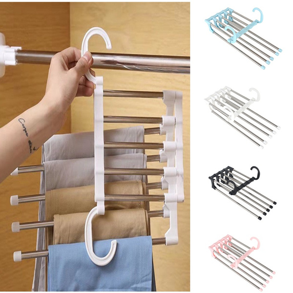 5 in 1 Multi-functional Wardrobe Hanger Multi-functional Clothes ...
