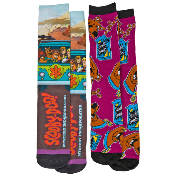 Scooby-Doo Mystery Machine and Scooby Snacks Sublimated 2-Pack Socks | Wish