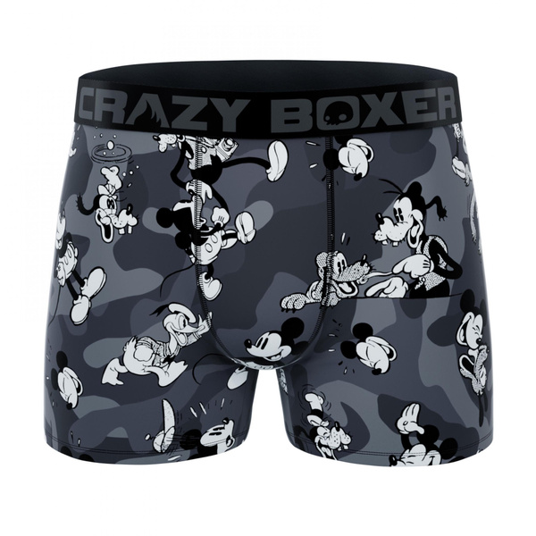 Crazy Boxer Disney Mickey Mouse In Black and White Boxer Briefs | Wish