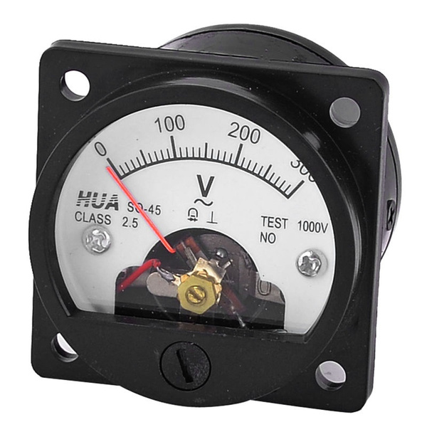 Square Dial Panel Zero Setting AC Voltmeter Volt Test Meter Gauge 0 ...