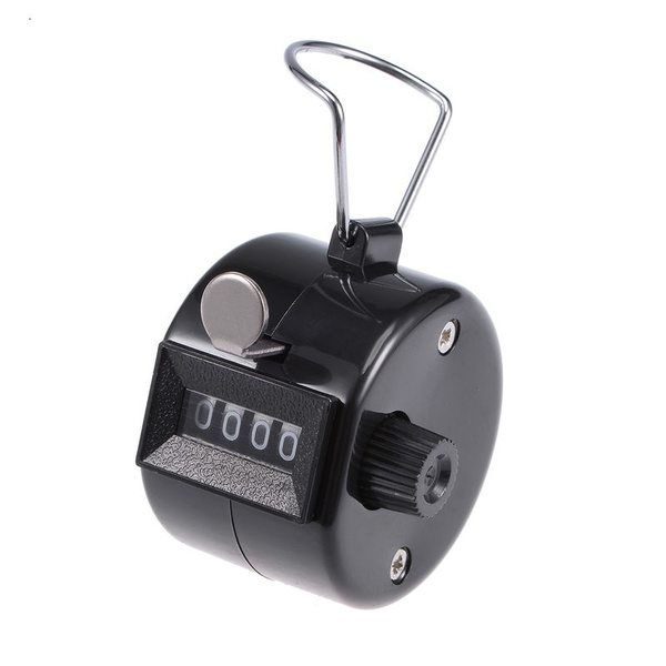 Hand Tally Counter 4 Digit Tally Counter Mechanical Palm Click Counter ...