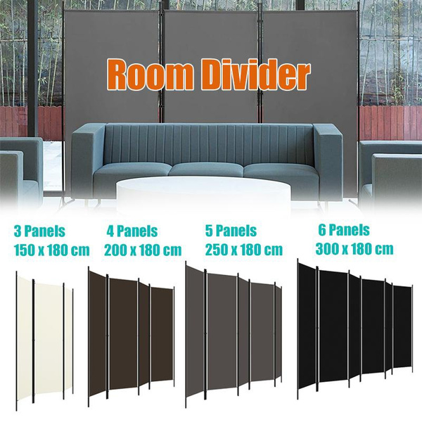 3-/4-/5-/6-Panel Room Divider Balcony Screen, Folding Screen For Office ...