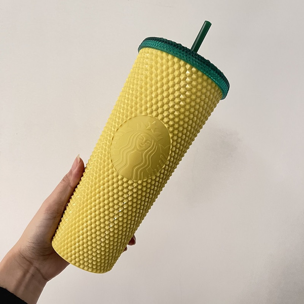 Starbucks Double White Durian Laser Straw Cup Tumblers 710ML Tumblers ...