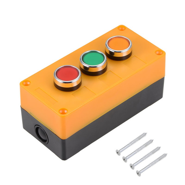 Push Button Switch Box Momentary NO NC Red Green Yellow Switches 415V ...