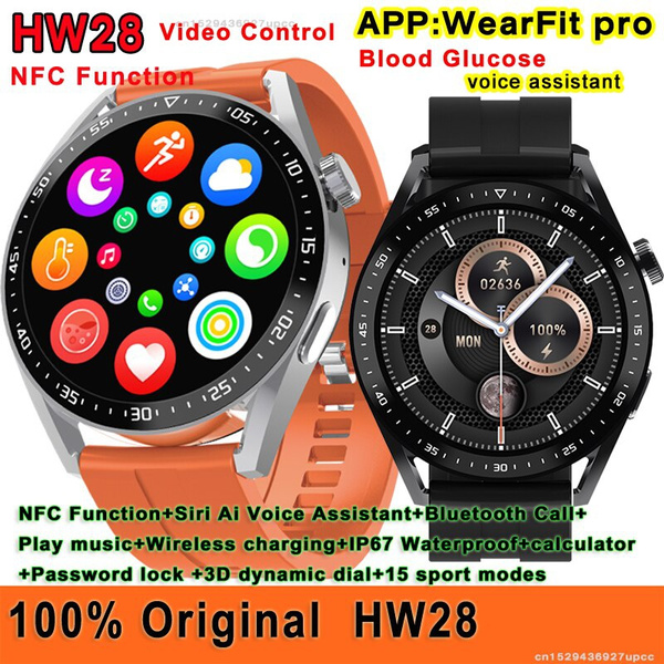 Original HW28 Smart Watch Video Control NFC Ai Voice Assistant ...
