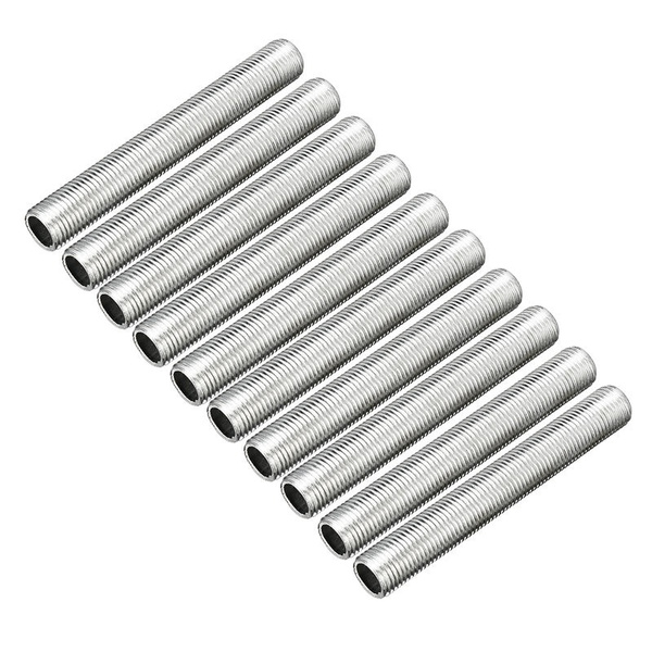 Zinc Plated Lamp Pipe M10 70mm Length 1mm Pitch All Threaded 10Pcs | Wish