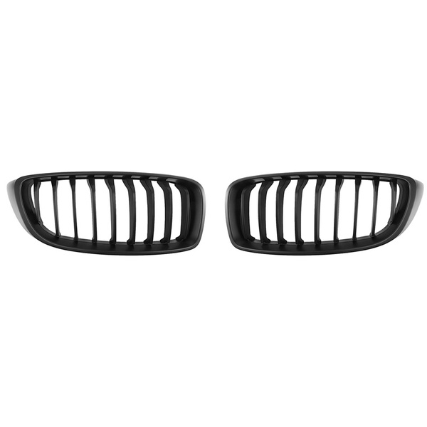 Car Front Matte Black Grille Grilles Strip for 4 Series F32 F33 F36 F82 ...