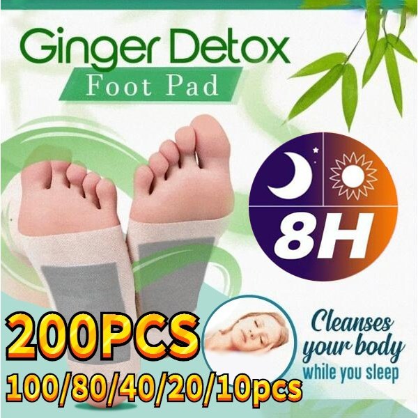 10/20/40/80/100/200pcs Detox Foot Patches Pads Body Toxins Feet Care ...