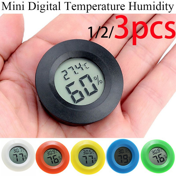 Portable Mini Digital Temperature Humidity Tester LCD Display 6 Colors ...