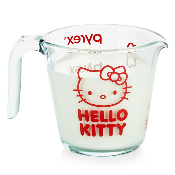 Pyrex Hello Kitty Glass Measuring Cup, Clear, 2 Cups | Wish