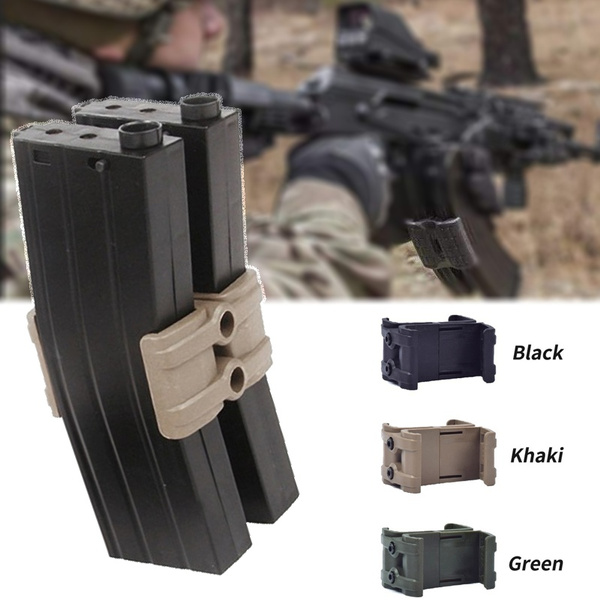 Nylon Tactical Rifle Gun Magazine Parallel Connector for M4 AR-15 MAG ...
