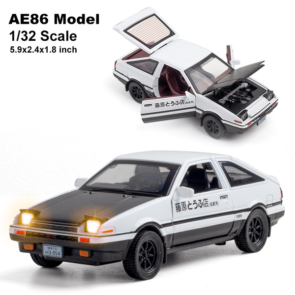 1:32 Scale Die-scast Car Model Toy for Toyota Trueno AE86 Sound Light ...