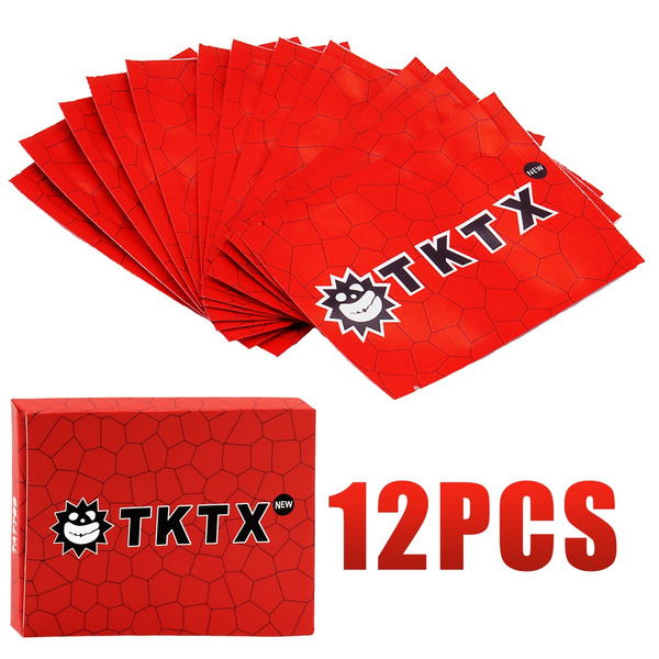12pcs/ Box TKTX Lip Anesthetic Tattooing Piercing Waxing lasering Paste ...
