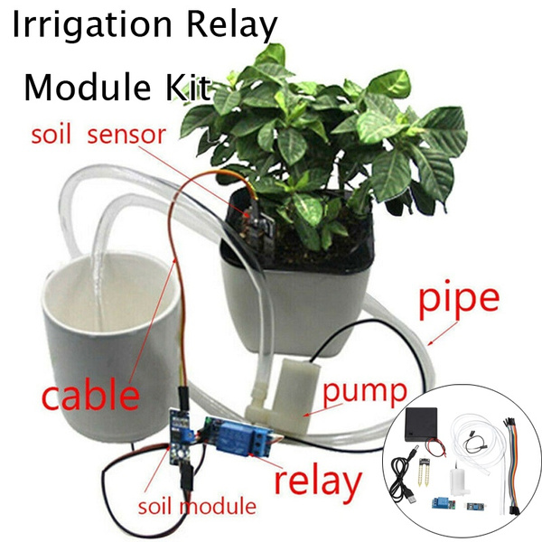 Automatic Watering Irrigation Module Relay DIY Water Kit Soil Moisture ...
