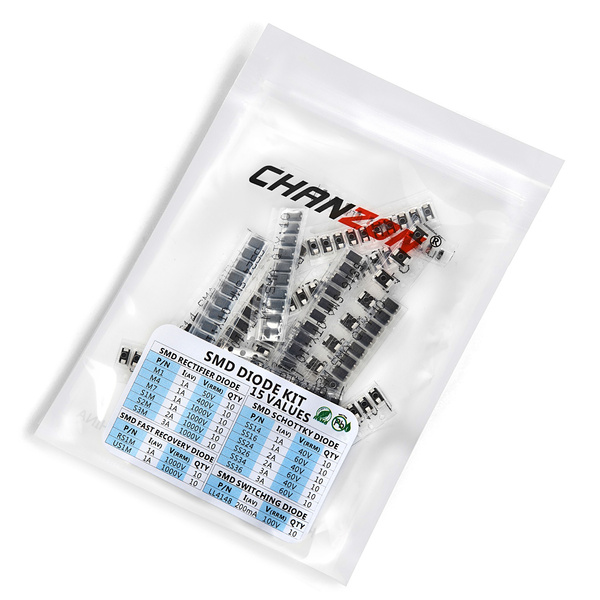 Chanzon 150pcs SMD Fast Switching/Schottky/Rectifier Diode Assorted Kit ...