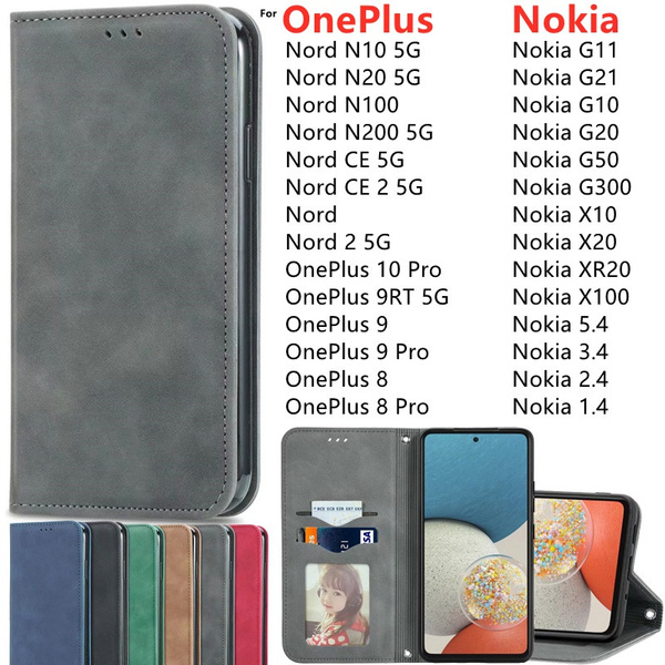 Luxury Vintage Frosted Leather Case Double-sided Built-in Strong Magnet ...