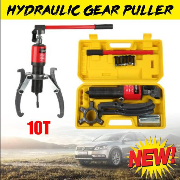 Hydraulic Gear Puller,10Ton Hydraulic Puller Pumps Oil Tube 3 Jaws ...