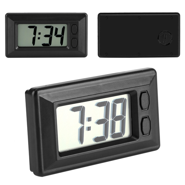 Car Dashboard Digital Clock - Vehicle Adhesive Clock with Jumbo LCD ...
