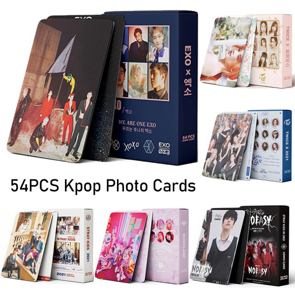 54Pcs Set Kpop Twice,Exo,Ateez,Blackpink,Momoland,Seventeen,Stray Kids ...