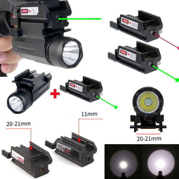 Tactical Pistol laser flashlight combination Flashlight Handgun Torch ...