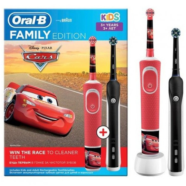 Oral-B 700 Rechargeable Cars + Pro 1 Toothbrush Family Set | Wish