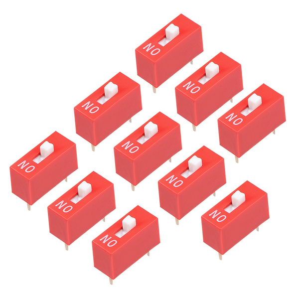 10 Pcs Red DIP Switch 1Positions for Circuit Breadboards PCB | Wish