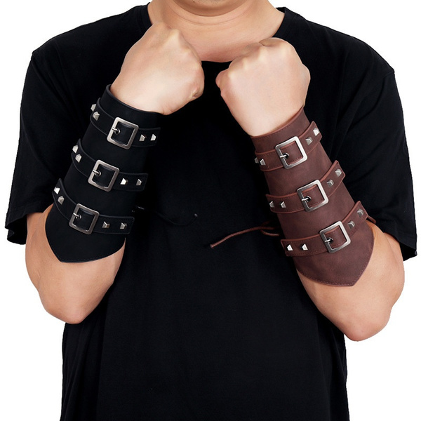 1pc Cosplay Costumes Medieval Vintage Viking Splint Bracers Fashion A ...