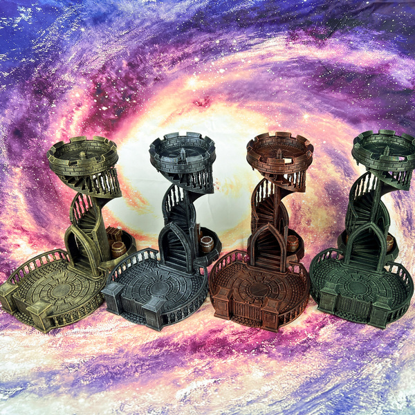 DND Dice Tower for Rpg Game 3D Printed Dungeons and Dragons Dice ...