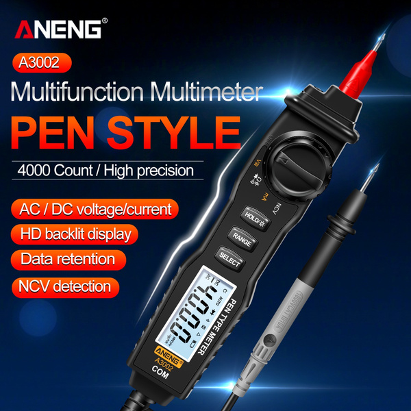 Digital Multimeter Pen Non-Contact Handheld AC/DC Voltage Diode ...