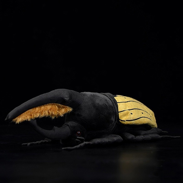 Soft Dynastes Hercules Beetle Plush Toy Real Life Insect Series Beetles ...